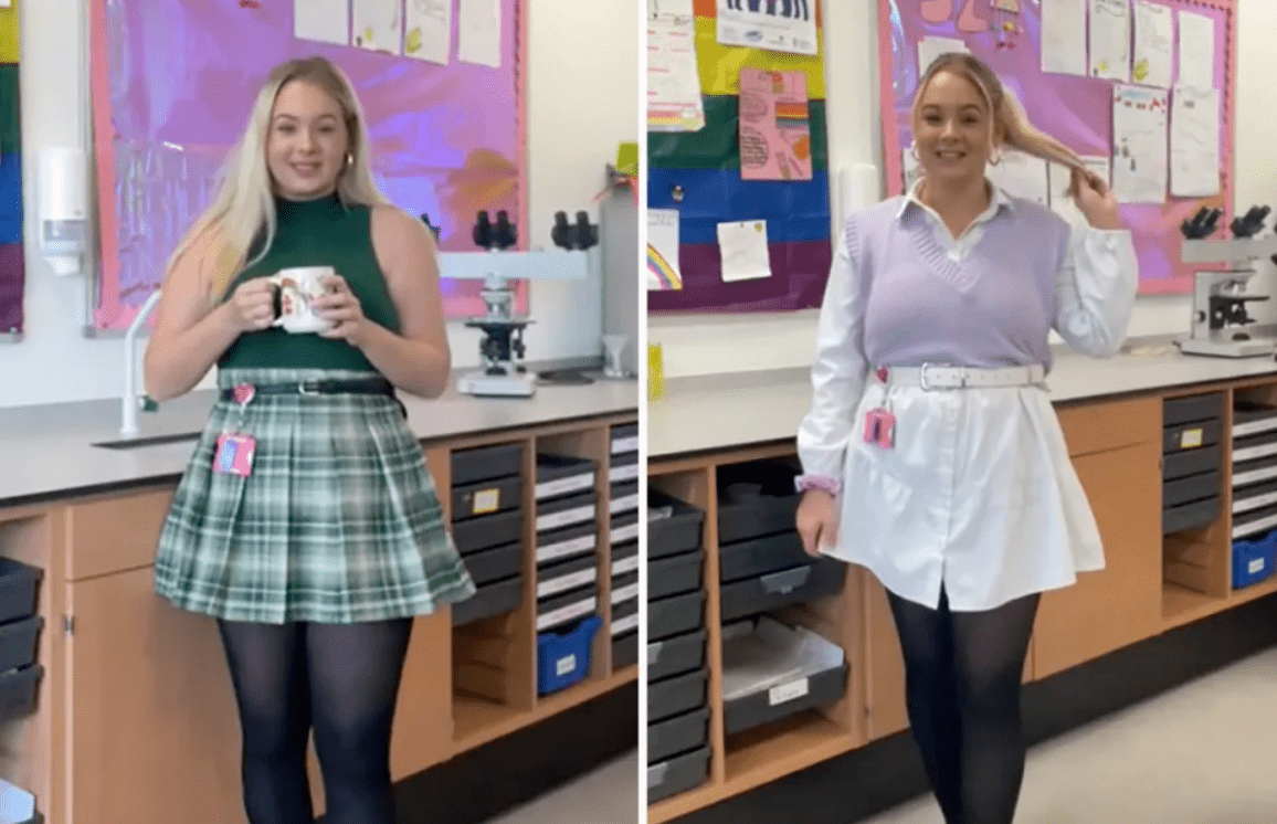 Cette enseignante est critiquée sur TikTok pour des vêtements ...