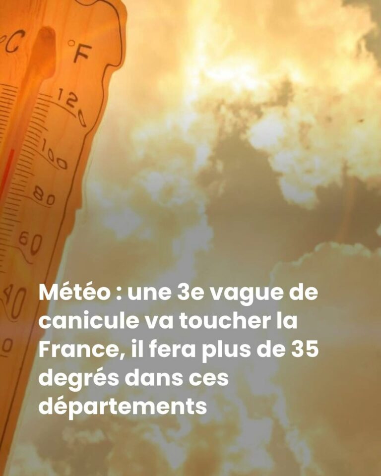 Canicule en France : une troisième vague de chaleur annoncée dès le 9 ...
