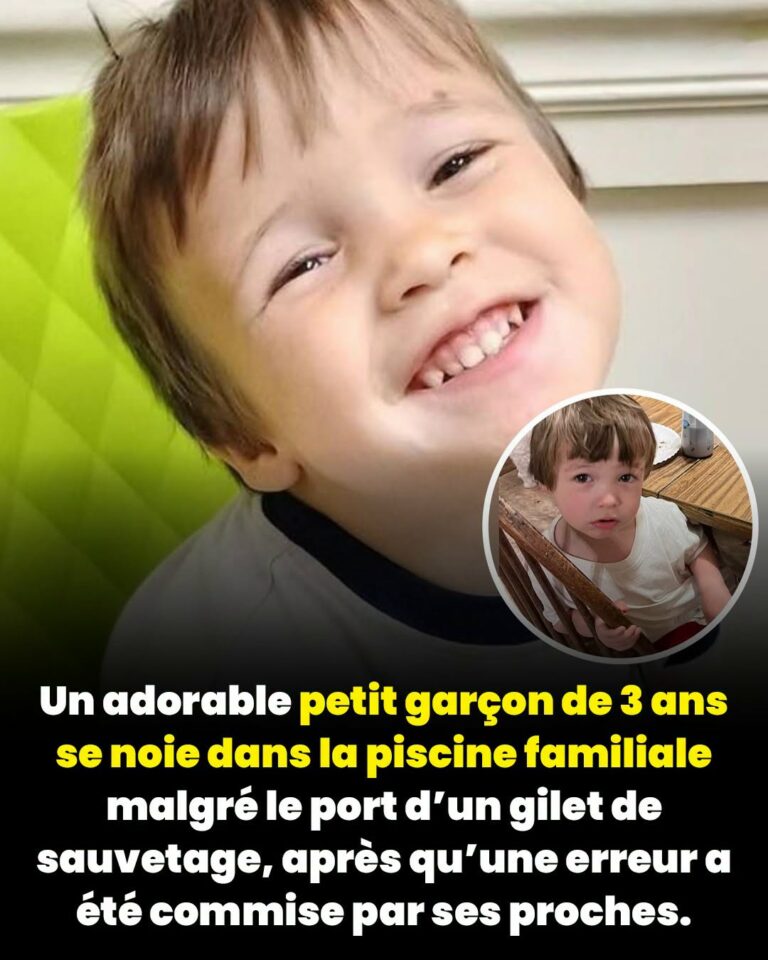 Malgré son gilet de sauvetage, un petit garçon de 3 ans se noie dans la ...